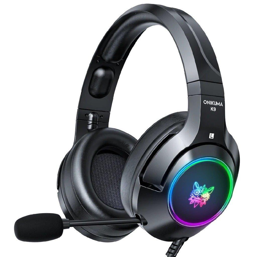 Onikuma - Headphone Gaming ONIKUMA K9 RGB Noice Canceling Black ORIGINAL