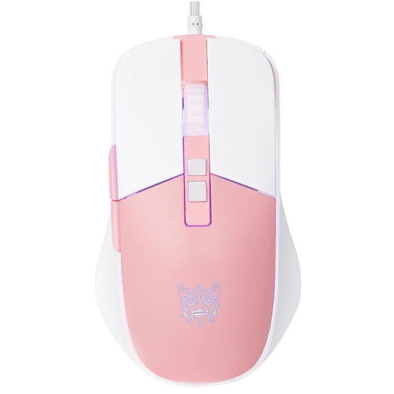 Onikuma - MOUSE GAMING ONIKUMA CW916 PUTIH PINK WIRED MOUSE OPTICAL ...